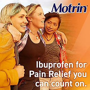 Motrin IB, Ibuprofen 200mg Tablets, Pain Reliever & Fever Reducer for Muscular Aches, Headache, Backache, Menstrual Cramps & Minor Arthritis Pain, NSAID, 100 Ct