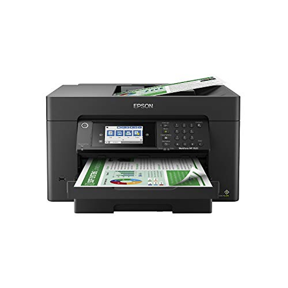 Epson Workforce Pro WF-7820 Wireless All-in-One Wide-Format Printer with Auto 2-Sided Print up to 13" x 19", Copy, Scan and Fax, 50-Page ADF, 250-sheet Paper Capacity, and 4.3" Touchscreen (Renewed)