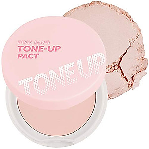 I'm Meme Compact - Tone-up Pact | Pink Blur Effect, Mattify Skin, Pressed Powder, 0.35 Oz + Compact - Oil Cut Pact Bundle