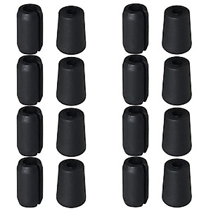 DGBRSM 24 Sets Kitchen Sink Rack Feet Sink Protector with Bumpers Sink Replacement Feet for Kitchen Sink Grid Table Covers Socks Plugs Cover Furniture Leveling Feet Furniture Legs, Black