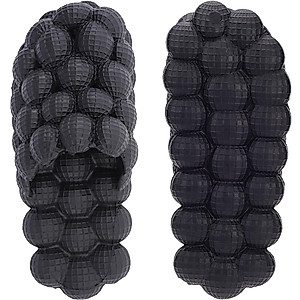 BRONAX Bubble Slippers Shoes for Girls Boys Golf Ball Cute buble Slides Funny Lychee House Shower Bath Slippers Sandals Golf Ball Slides Black Size 39-40