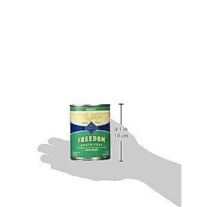 Blue Buffalo Freedom Grain Free Natural Adult Wet Dog Food, Lamb 12.5oz cans (Pack of 12)