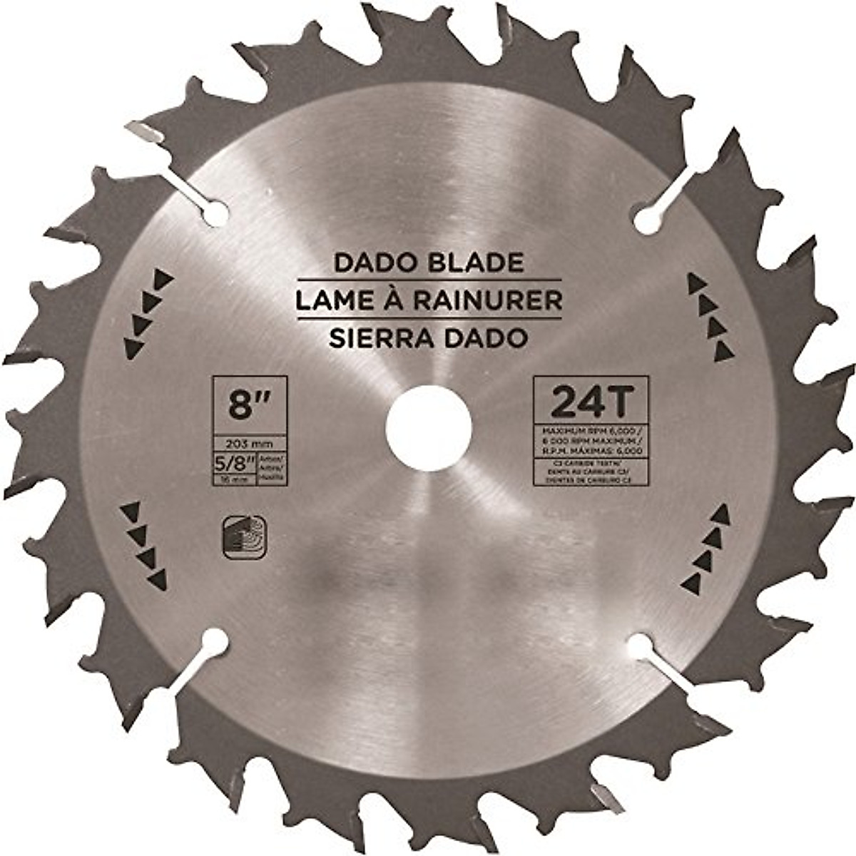 Toolway 111028 Dado Blade Set 8", 200 mm, 24 Tooth