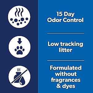 Fresh Step Clean Paws Low Tracking Litter Simply Unscented, Clumping Litter With Activated Charcoal Technology, 22.5 lb. Box