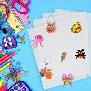 Auihiay 40 Pieces Shrink Plastic Sheets, Shrink Paper Kits for Mothers Day Decorations, Kids Creative Crafts, Great Mothers Day Gifts Christmas Ornament, 7.9 x 5.7 inch / 20 x 14.5 cm