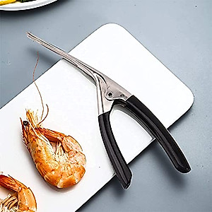 4 PCS Shrimp Deveiner Tool and Peeler, Stainless Steel Shrimp Peeler and Shrimp Cleaner Knife, Easy to Use Shrimp Deveiner, Kitchen Tools
