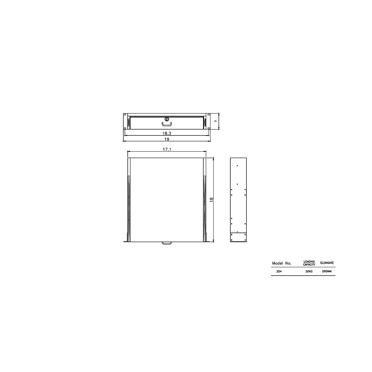 RAISING ELECTRONICS Drawer Server Cabinet Case 19 Inch Locking Rack Mount DJ Lockable Deep Drawer with Key (4U)