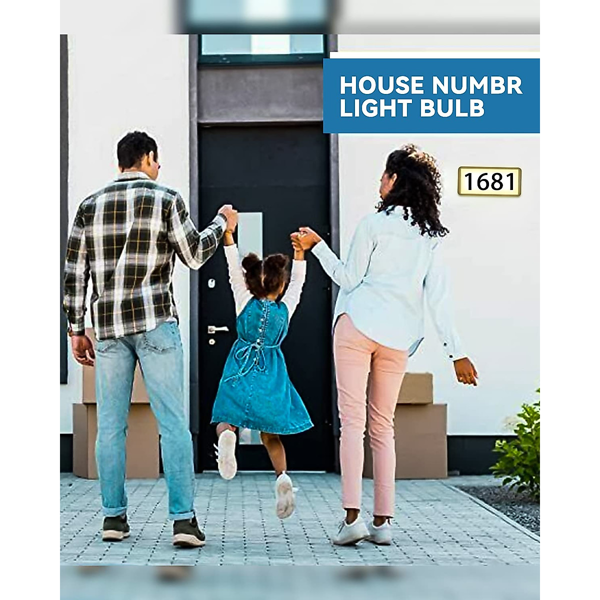 Keiurot House Number Light Bulb Address Bulb 193 Bulb Lighted Address Sign LED Replacement Bulb Kit 10-30Volt AC/DC, RV Landscape and Cabinet Lighting Warm White, 2Pack