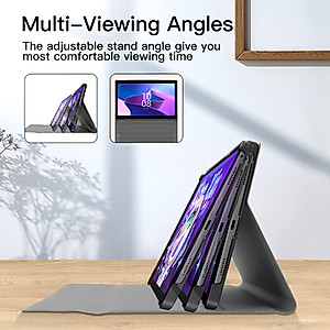 XIWMIX Lenovo Tab M10 Plus Backlit Keyboard Case 10.6 Inch 3rd Gen 2022, Slim Case Lightweight Smart Tablet Cover with Magnetically Detachable Wireless Bluetooth Keyboard for Lenovo Tab M10 Plus 10.6"