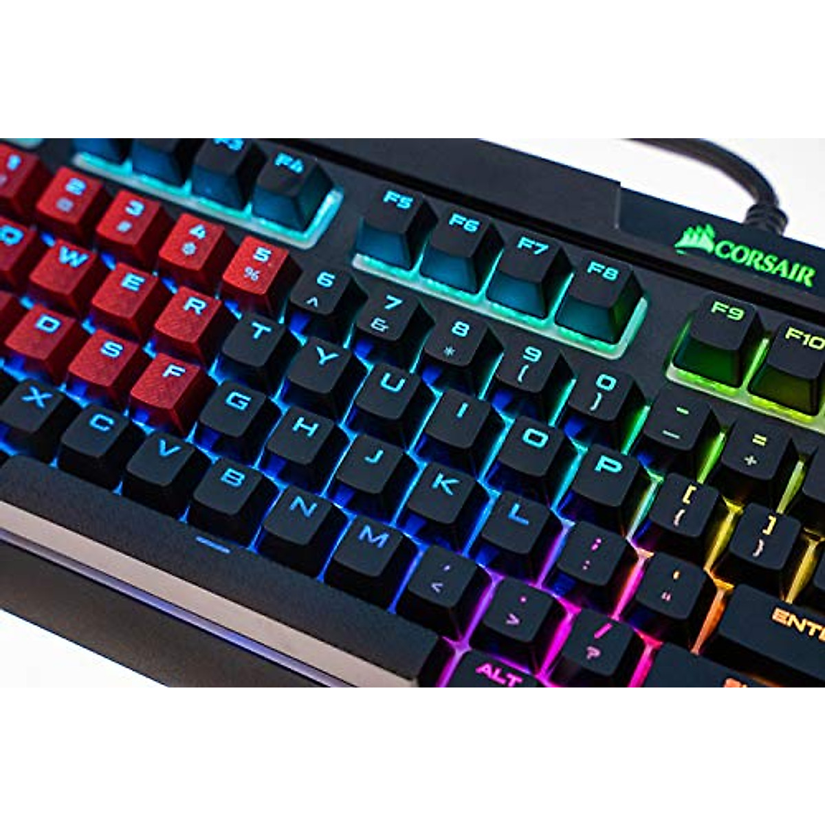 13 Keys Non-Slip Backlit keycaps Gaming Performance FPS MOBA Key Caps OEM Profile for Corsair K70 RGB K95 K65 K68 K63 K100 Mechanical Gaming Keyboards DIY Replace (Red)
