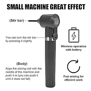 Tattoo Pigment Makeup Electric Ink Mixer Eyebrow Color Supply Tool Agitator Machine 100 Mixing Sticks Set