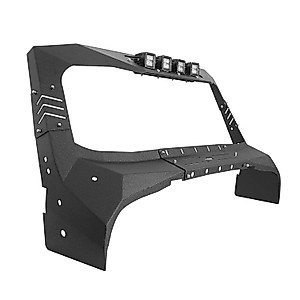 Hooke Road TJ Windshield Frame Cover Roof Sun Visor Cowl Body Armor w/LED Lights for Jeep Wrangler TJ 1997 1998 1999 2000 2001 2002 2003 2004 2005 2006