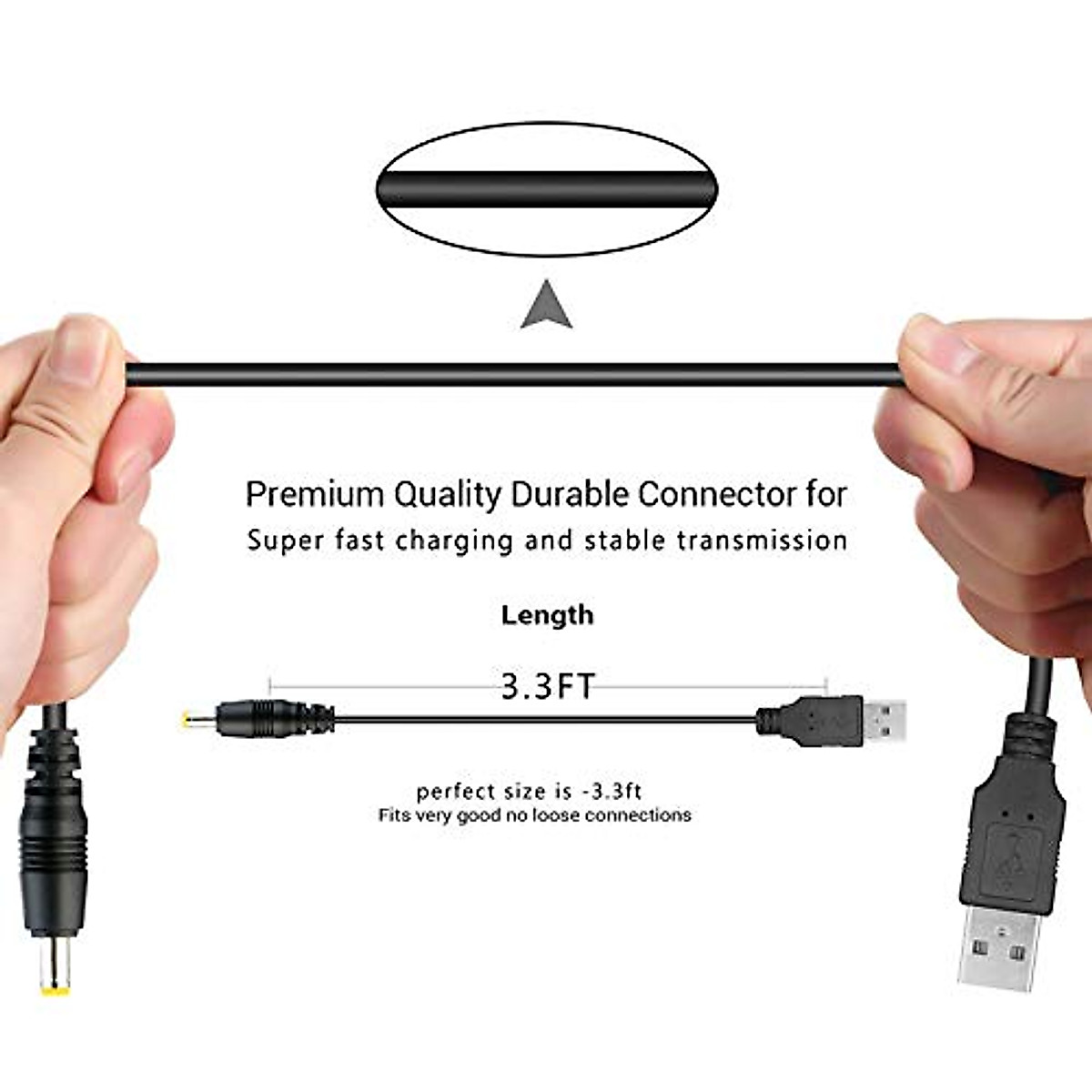 Love your yy Replacement PSP Charger Cable, Charger PSP Playstation Portable Power Cord for Sony PSP 1000 2000 3000 Series USB Charging Cord Cable