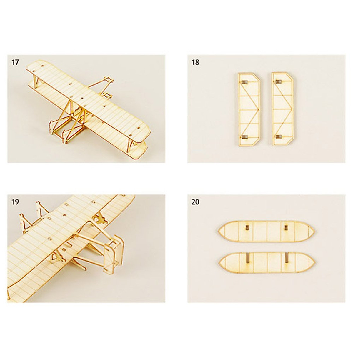 Desktop Wooden Model Kit Wright Flyer by YOUNGMODELER