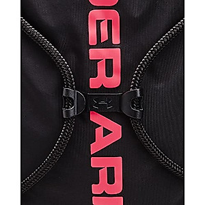 Under Armour Unisex-Adult Ozsee Sackpack , Black (008)/White , One Size Fits All