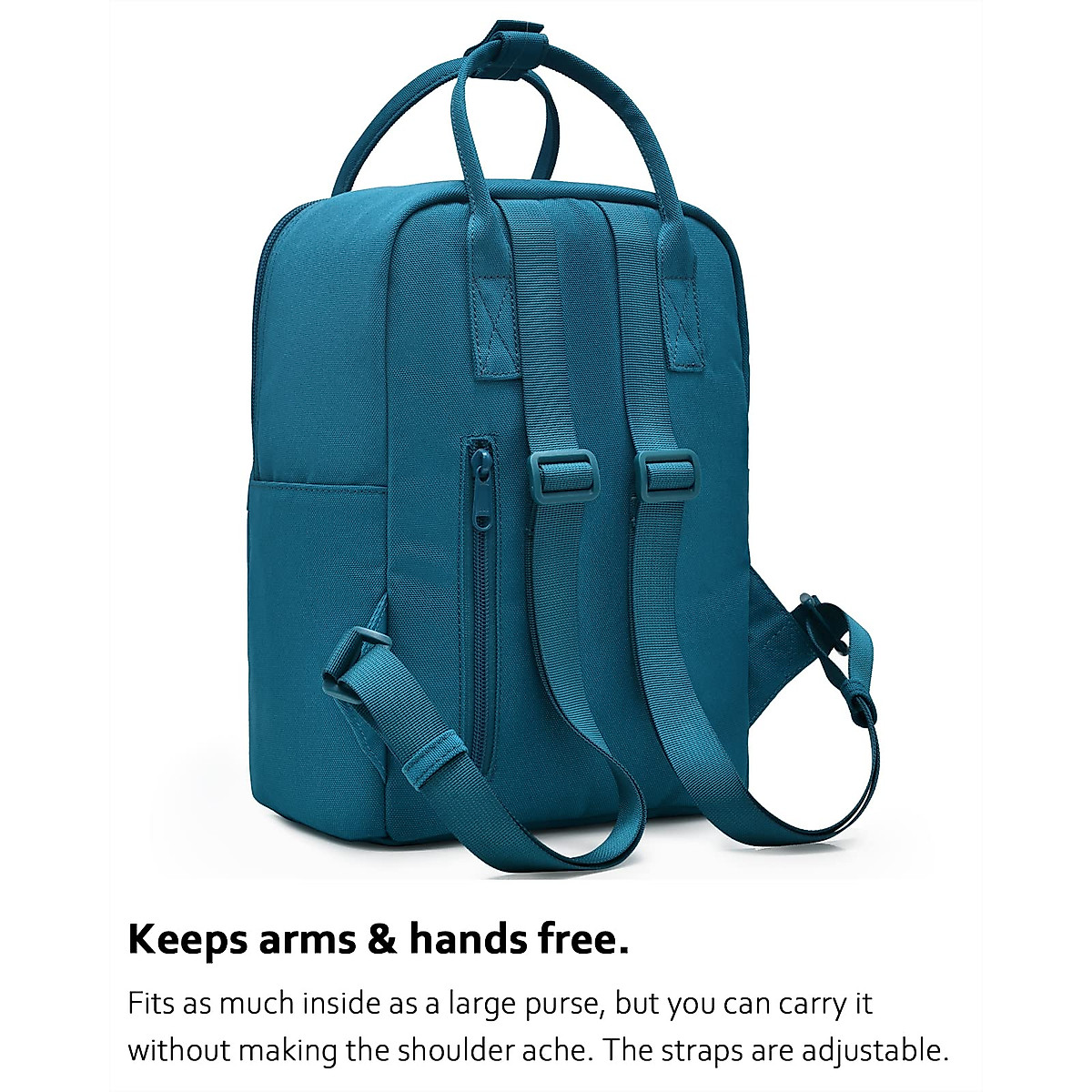 HotStyle BESTIE Mini Backpack Purse Small Bag with Multiple Pockets, Little Size Cute for Day Tirp, Travel & Everyday, Teal