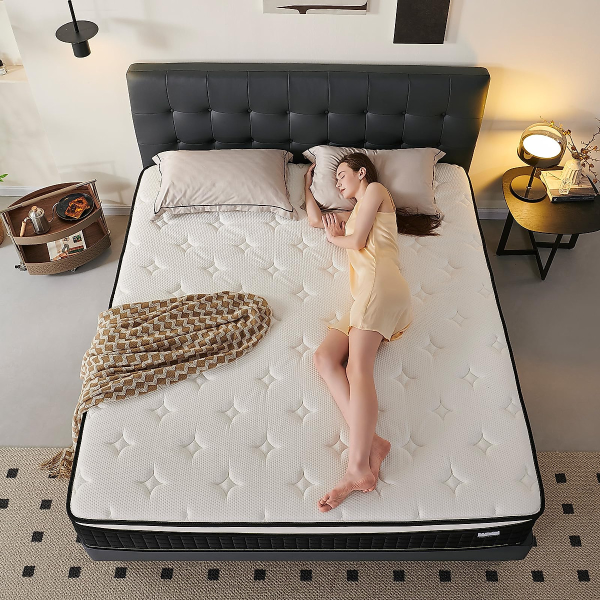 VPSIO 10 Inch Twin Mattress - Medium Firm Twin Mattress for Kids - Memory Foam Relieves Pressure - Individual Pocket Springs Provide Precise Support - Twin Bed Mattress for Bunk Bed