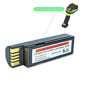 Replacement Battery for Zebra DS3678, LI3678 Ultra Rugged Wireless Barcode Scanners, Li-Ion 3.6V, 3350mAh | Replaces BTRY-36IAB0E-00, 82-166537-01, BT-000341-01