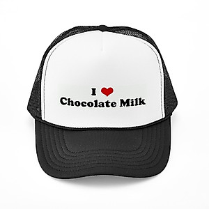 CafePress I Love Chocolate Milk Snapback Trucker Hat