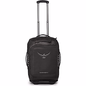 Osprey Transporter 40L Wheeled Travel Duffel Bag, Black