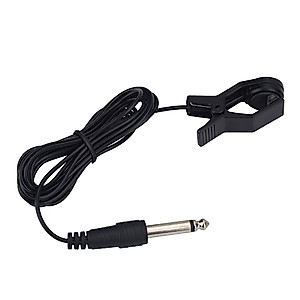 Clip-on Pickup, Portable Pickup Microphone Vocal Pick Up Audio Transducer for Tuner Music Instruments