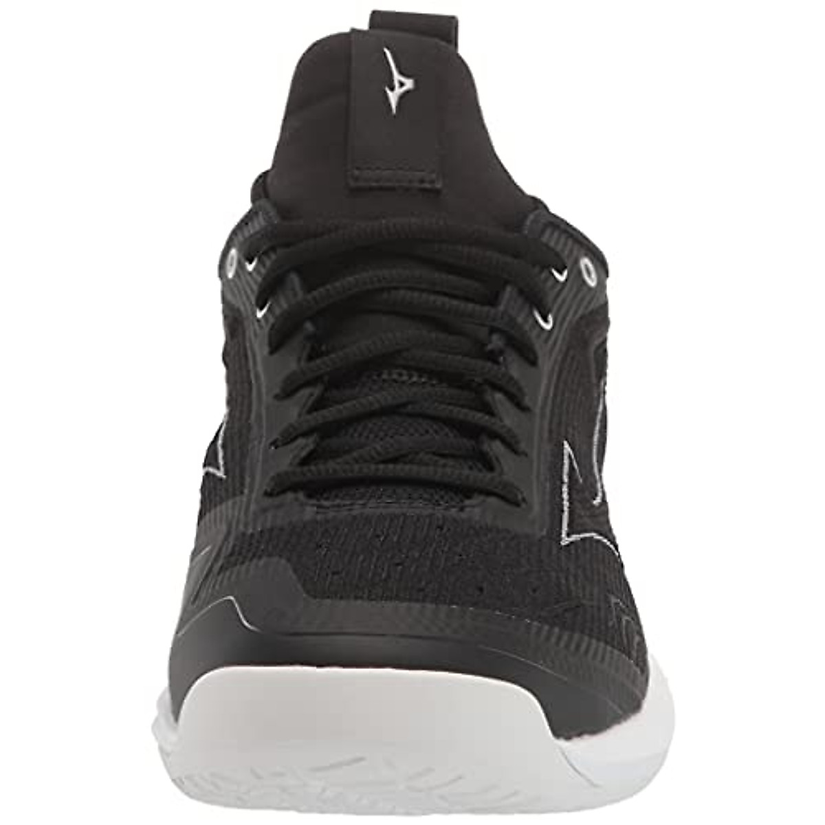 Mizuno 2 Wave Luminous Women's Volleyball Shoe 8 (0800), Black/White, 8