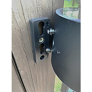 Outdoor Solar Lights Up Down Dusk to Dawn Solar Lighting Cylinder Décor Fence Solar Lights Waterproof Sconce Mood Light Ambient Wall Lights LED Yard Lights for Patio Porch Deck, Black, SL10-48CW