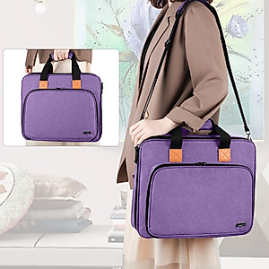 LUXJA Carrying Bag for A4 Light Pad and Diamond Painting Tools, Protective Case for Diamond Painting Light Box and Accessories (Fits for A4 Light Pad), Purple (Bag Only)