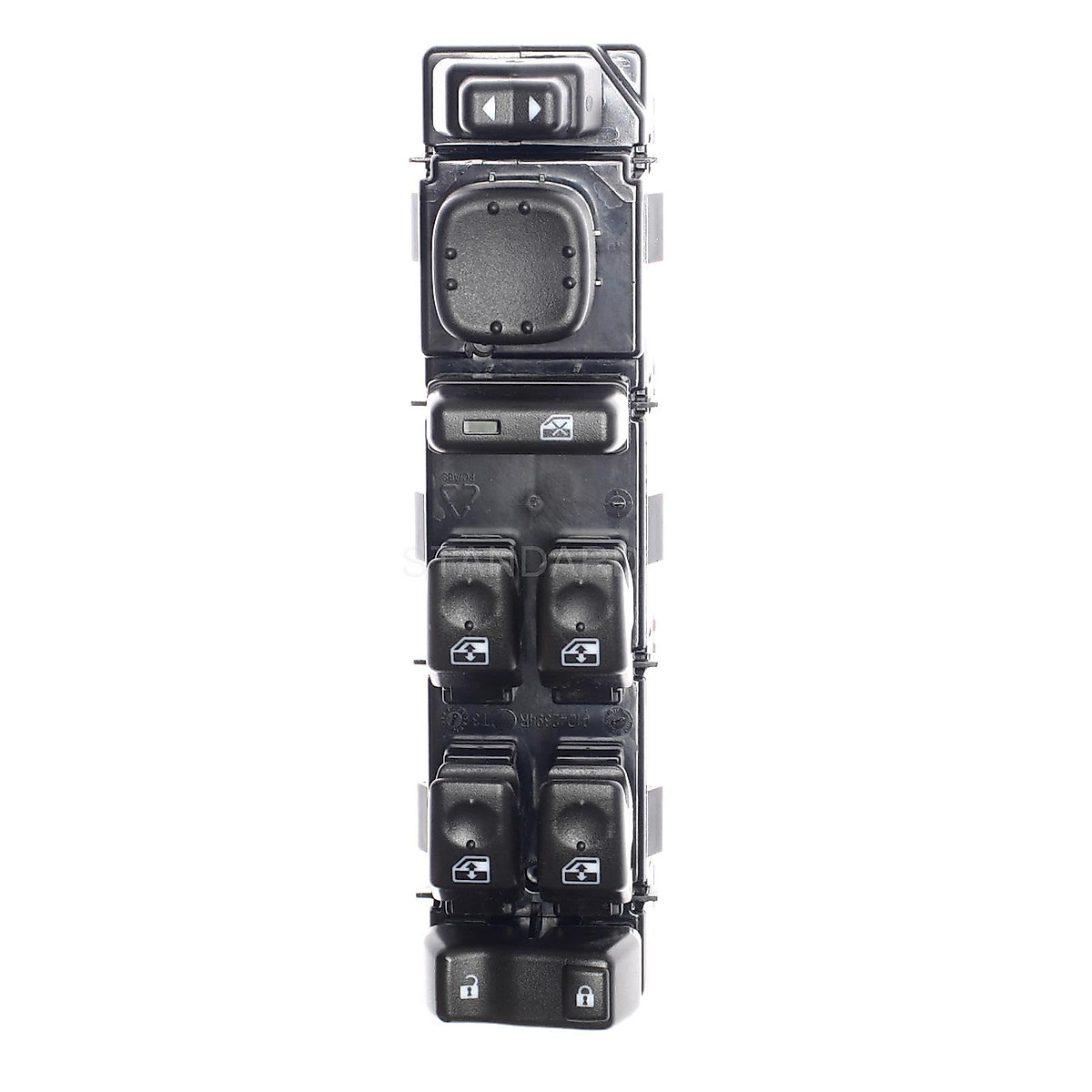 Standard Motor Products DWS-220 Power Window Switch with Fixed Pedals and w/o Auto Folding Mirrors – THIS SWITCH REQUIRES ON-VEHICLE PROGRAMMING BEFORE USE. PROFESSIONAL INSTALLATION RECOMMENDED