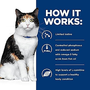 Hill's Prescription Diet y/d Thyroid Care Dry Cat Food, Veterinary Diet, 8.5 lb. Bag