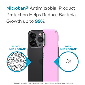 Speck iPhone 13 Pro Case - Drop Protection & Scratch Resistant, Compatible with MagSafe Case for iPhone13 Pro - Slim Design with Soft Touch Coating - Aurora Purple, Cathedral Grey CandyShell Pro