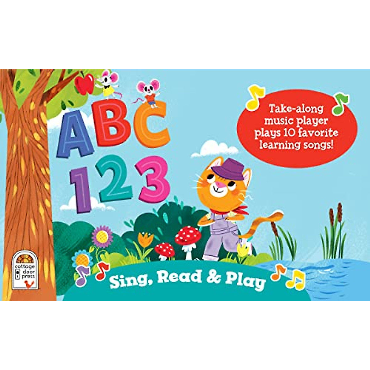 ABC 123 Sing, Read & Play - Children's Deluxe Music Player Toy and Board Book Set, Ages 1-5