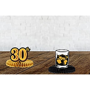 Cheers & Beers to 30 Oktoberfest Honeycomb Centerpieces Happy 30th Birthday Theme Decor for 30th Birthday Wedding 30 Anniversary German Bavarian Beer Festival Party Celebrations Supplies Decorations