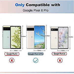 Guarishel for Google Pixel 6 Pro Case: [Built-in 4 Airbags][Not-Yellowing] Military-Grade Shockproof Protective Phone case for Google Pixel 6 Pro, Crystal Clear