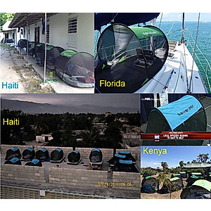 SANSBUG 1-Person Popup Mesh Screen Tent (Tarp Floor)