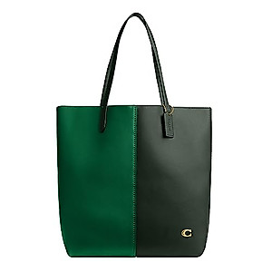 COACH Colorblock North Tote, Green Multi