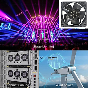 HRSTAR for ebmpapst 4650N AC 230v 120 X120 X38MM All Metal High Temperature Resistant Axial Cooling Fan