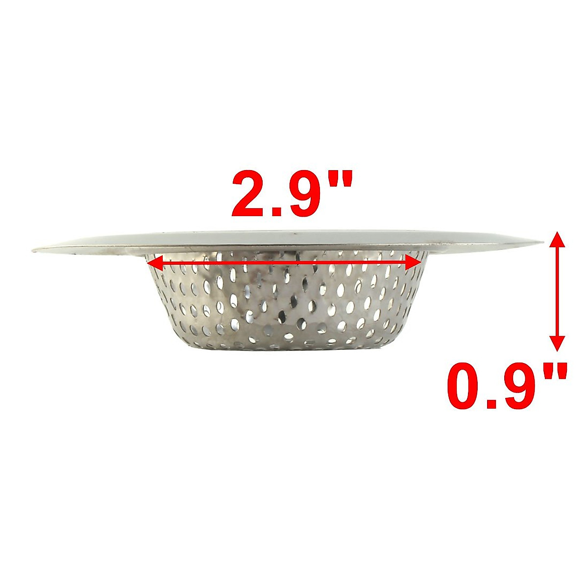 uxcell Stainless Steel Kitchen Bathtub Basin Waste Strainer Screen Blocker