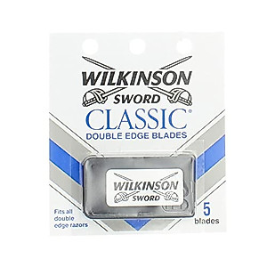 Schick Wilkinson Sword Double Edge Single Razor Cartridge, 5 Blades (6 Pack)