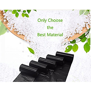 Black Trash Bag,Gereen 2 Gallon Black Trash bag Garbage Bag Trash Can Liner (2 Gallon (150 Count), Black)