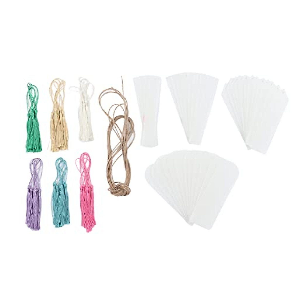 Mothinessto Blank Bookmarks, Waterproof Handcraft High Transparency Rectangle Clear Bookmark for Luggage Tag