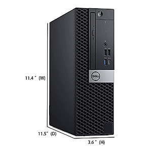 Dell Optiplex 7050 SFF Desktop PC Intel i7-6700 4-Cores 3.40GHz 32GB DDR4 Ram New 512GB M.2 NVMe SSD WiFi Bluetooth HDMI DP Windows 10 Pro DVD-RW Wireless Keyboard & Mouse (Renewed)