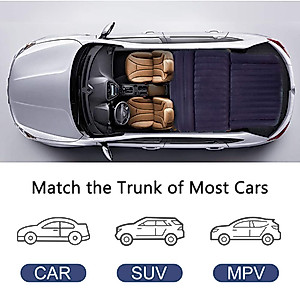 QDH SUV Air Mattress - Thickened Car Bed Back Seat Mattress - Portable Car Mattress for Vehicle Cushion Air Bed Inflatable Mattress Car Bed with Air-Pump - Camping Mattress for SUV