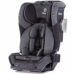 Diono Radian 3QXT 4-in-1 Rear and Forward Facing Convertible Car Seat, Safe Plus Engineering, 4 Stage Infant Protection, 10 Years 1 Car Seat, Slim Fit 3 Across, Gray Slate