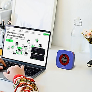 Visual Timer for Kids, Rechargeable 60-Minute Countdown Timer with 4 Alarm Modes, Silent Operation Pomodoro Timer for Classroom Kitchen Office, Autism and ADHD Tools for Kids and Adults, Navy Blue