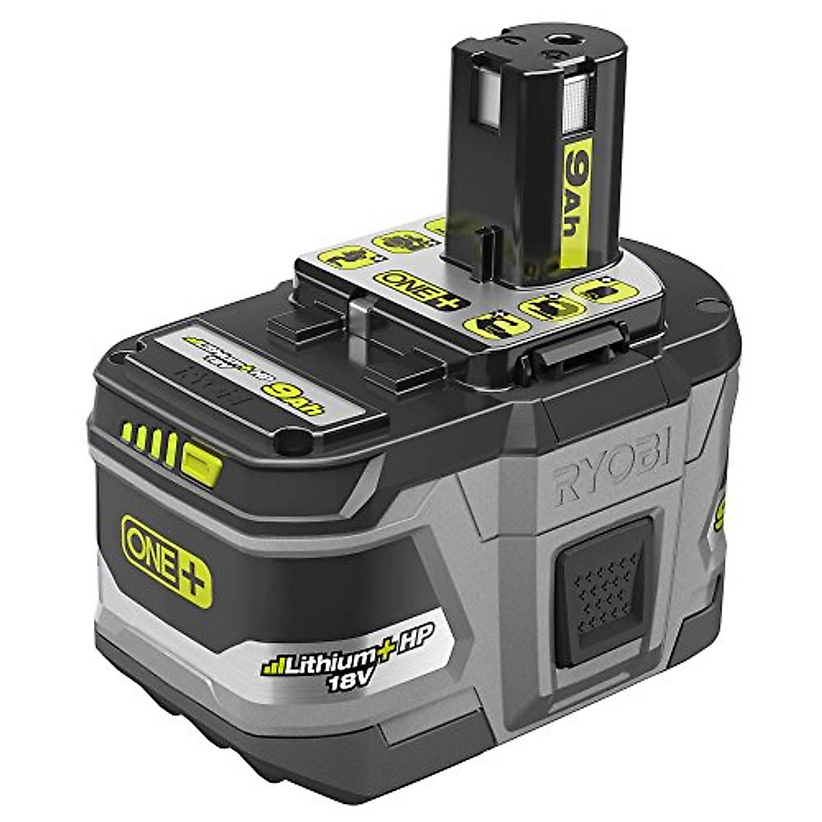 Ryobi 18-Volt ONE+ Lithium-Ion 9.0 Ah LITHIUM+ HP High Capacity Battery - P194 - Bulk Packaged
