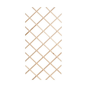 American Pro Décor 14-Bottle Trimmable Wine Rack Lattice Panel Inserts in Unfinished Solid North American Hard Maple