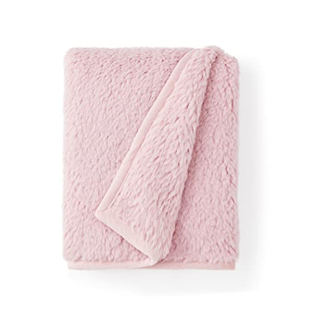 UGG 25110 Blakely Baby Blanket Comfy Cozy Machine Washable Luxury Throw Blankets for Newborn Babies Plush Sherpa Blankie Soft Gentle on Skin, 41 x 31-Inch, Pink Shell