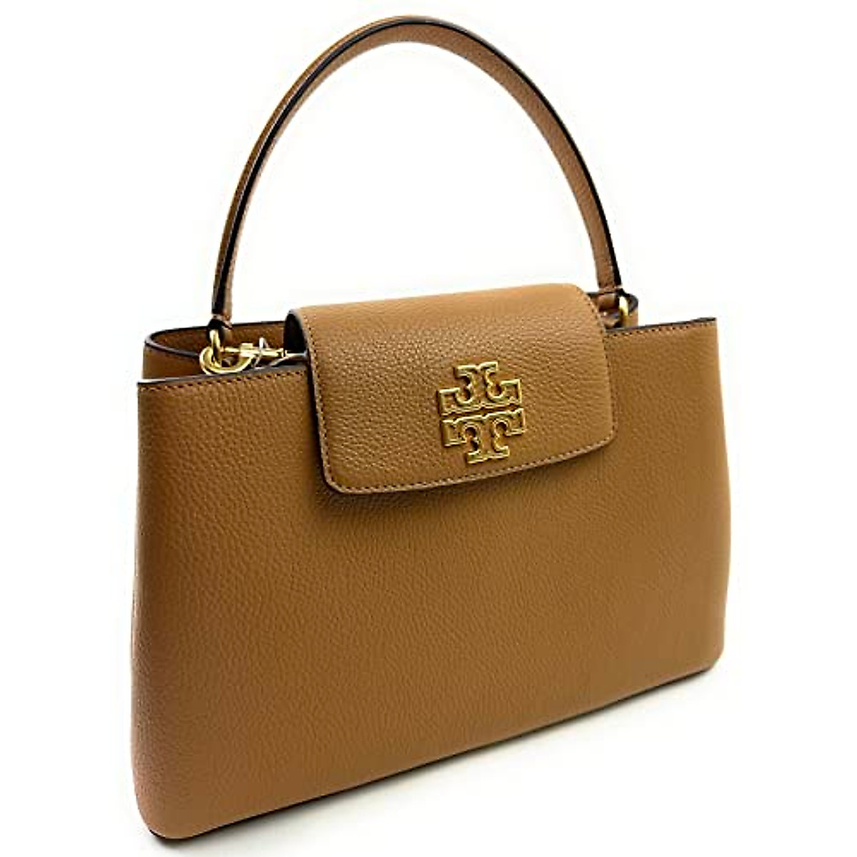 Tory Burch Britten Small Satchel (Tiramisu)