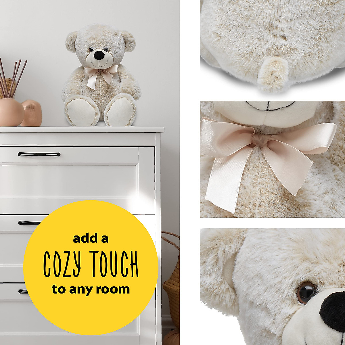 Dragon Drew Teddy Bear | 11” Plush Stuffed Animal | Gray